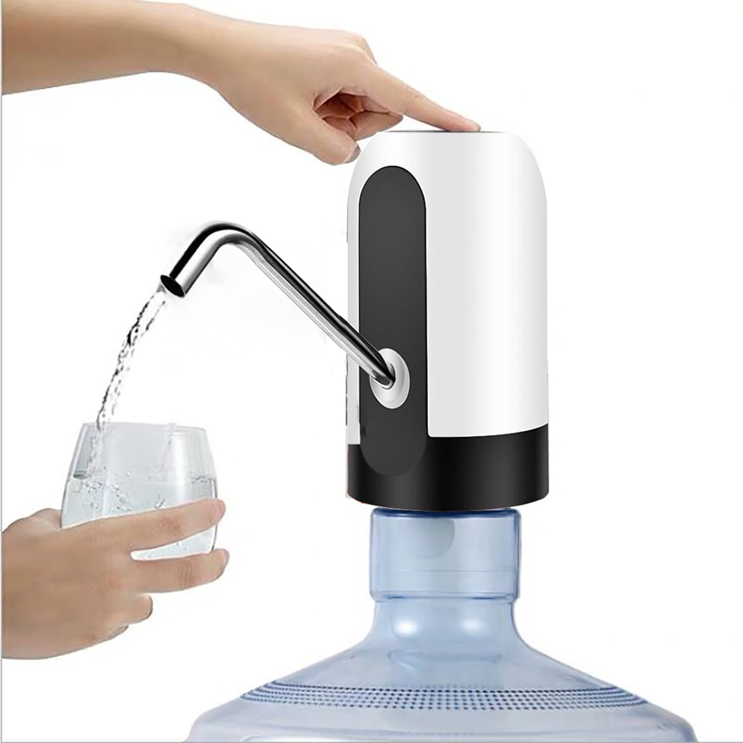 5-Gallon Water Bottle Pump, USB Rechargeable,Portable Water Dispenser ...