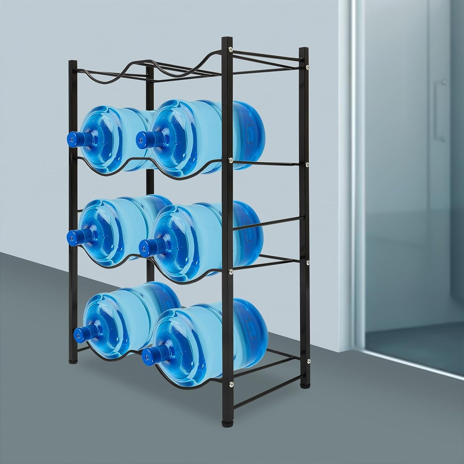 5 Gallon Water Bottle Rack Storage, 4-TIRE Water Bottle Holder ...