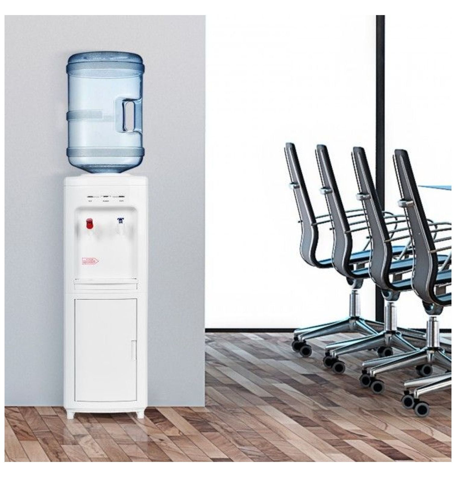 5 Gallon Water Cooler Dispenser with Child Lock - Hot & Cold Electric Top Loading Water Cooler ...