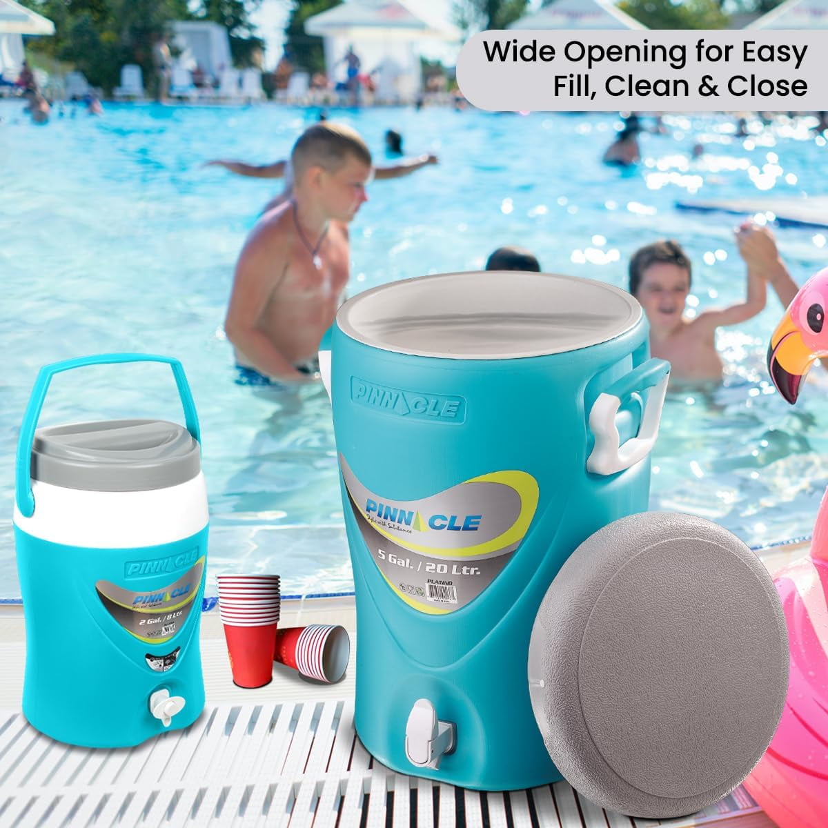 5-Gallon Water Jug and 2-Gallon Gallon Water Bottle Set – Insulated ...