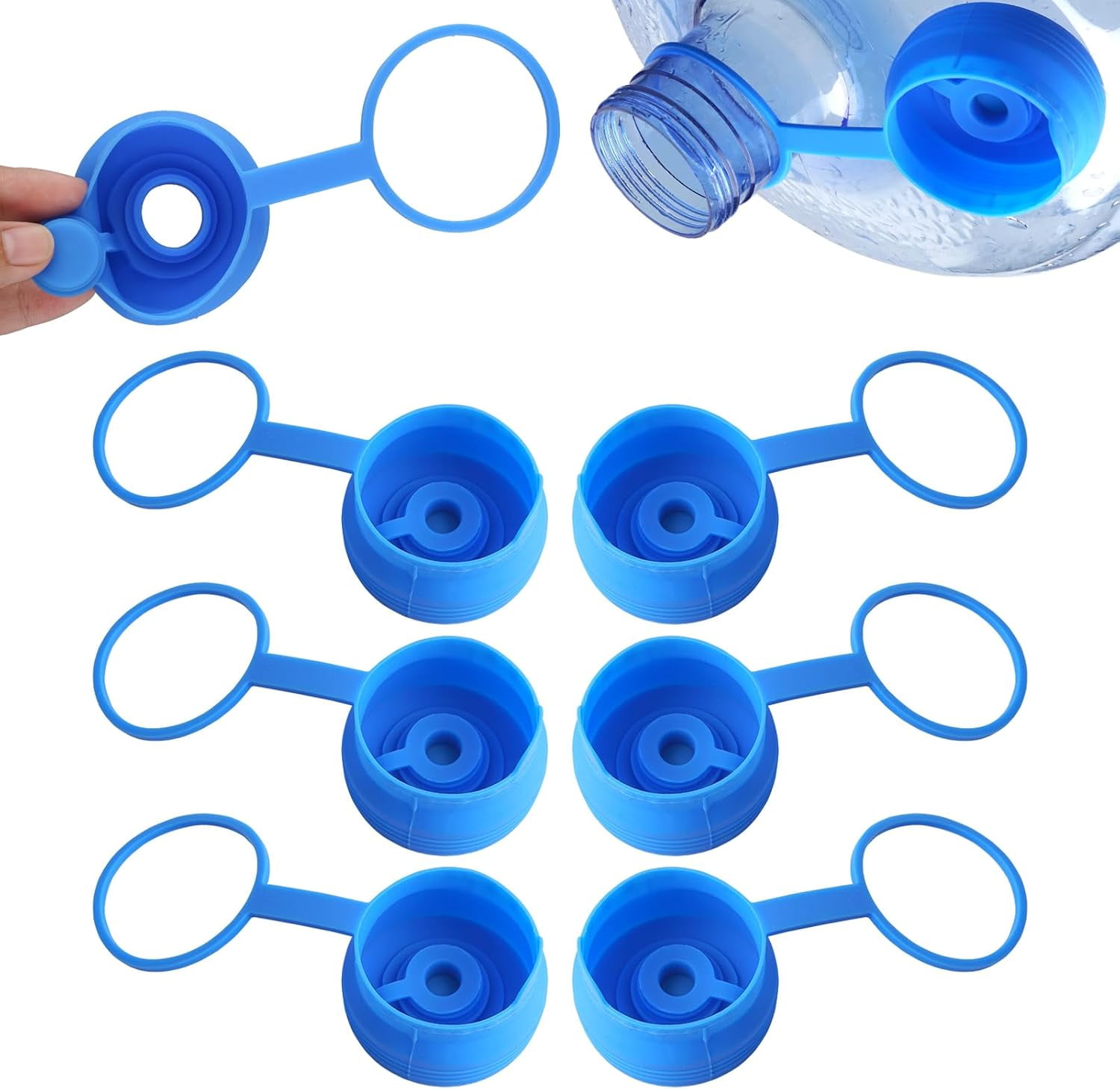 5 Gallon Water Jug Cap 8 PCS Reusable Water Bottle Spout Replacement ...