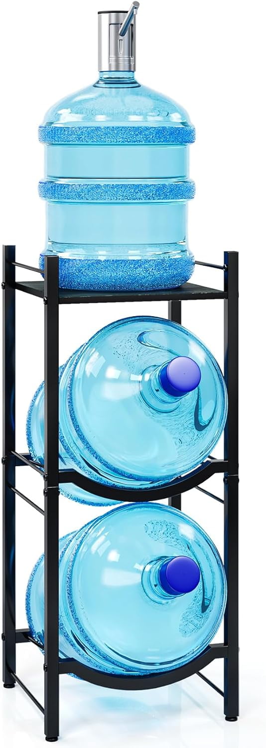 5 Gallon Water Jug Holder, 3-Tier Water Bottle Rack for 5 Gallon Water ...