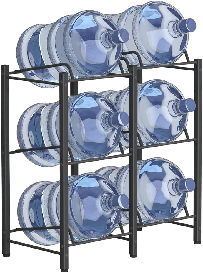 5 Gallon Water Jug Holder, Detachable Water Bottle Holder for 6 Bottles ...