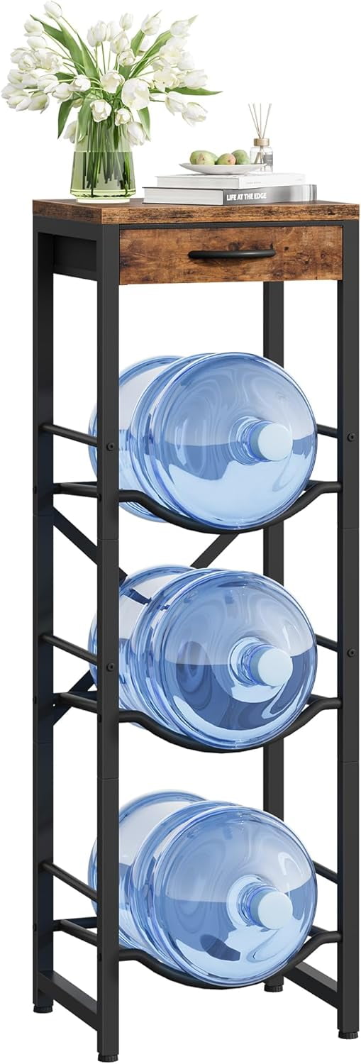 5-Gallon Water Jug Holder, Water Bottle Holder, 3-Tier Kettle Storage ...
