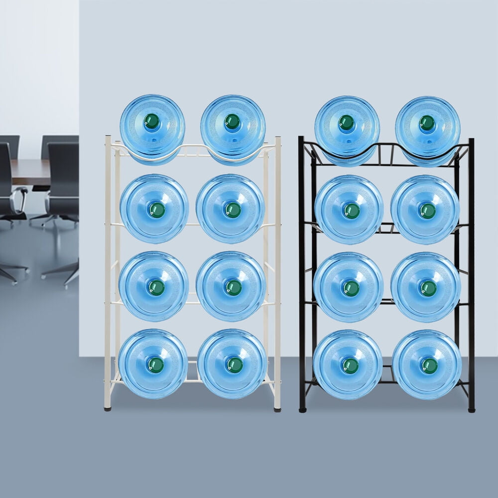 5 Gallon Water Jug Holder Water Bottle Storage Rack 4 Tiers for 8 Jug ...