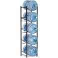 5 Gallon Water Jug Holder Water Bottle Storage Rack, 5 Tiers, Black ...