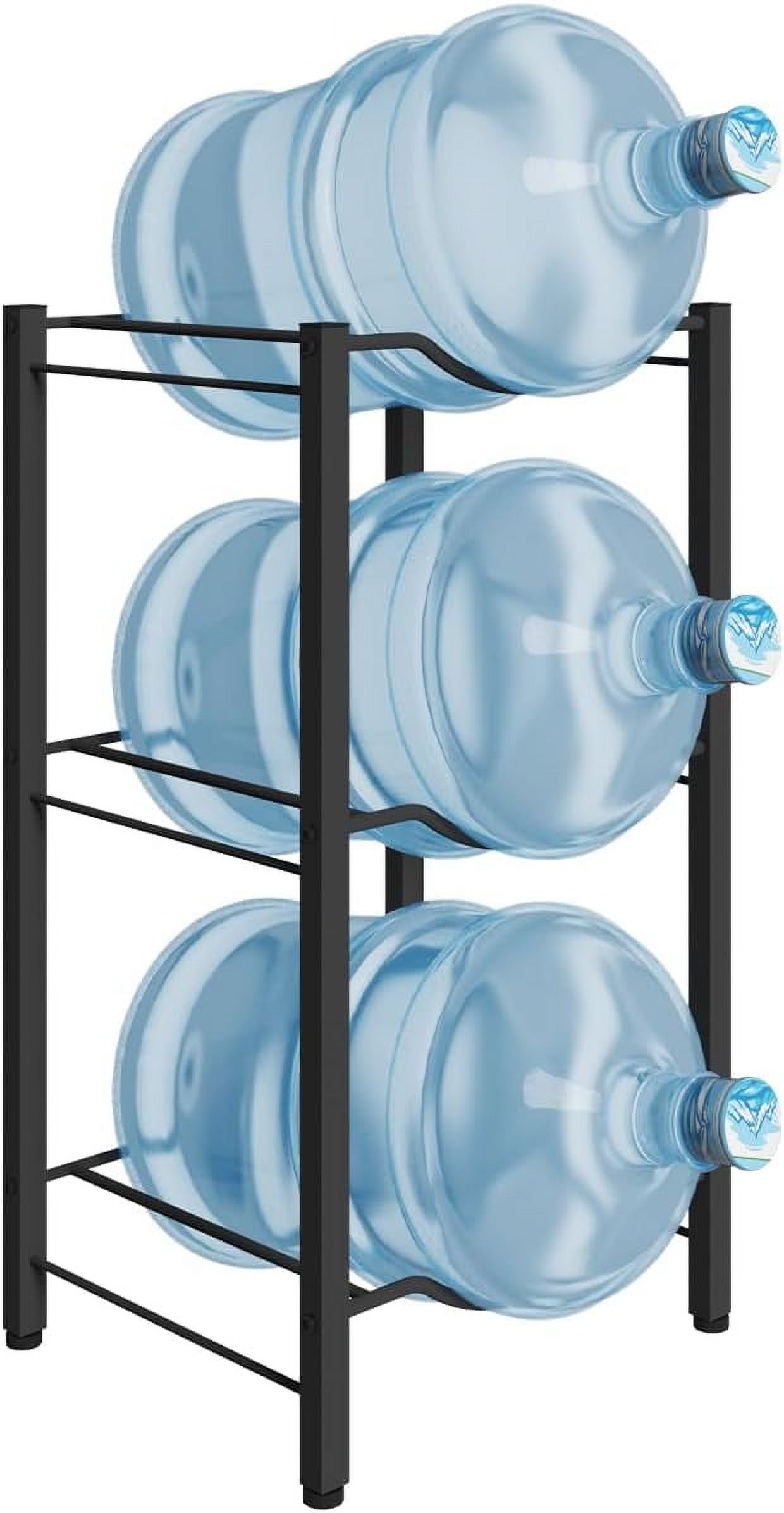 5 Gallon Water Jug Rack - 3 Tier Detachable Bottle Holder Storage ...