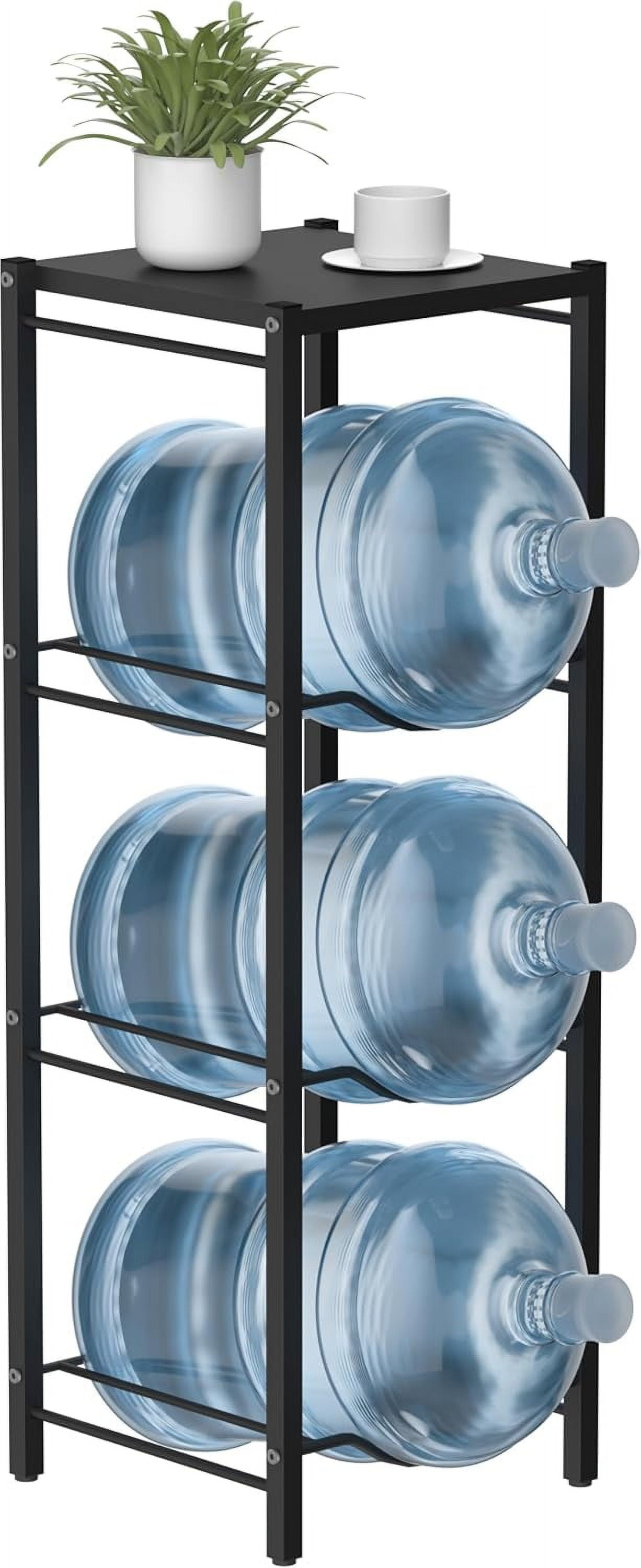 5 Gallon Water Jug Rack, 4 Tier Detachable Water Bottle Holder With ...