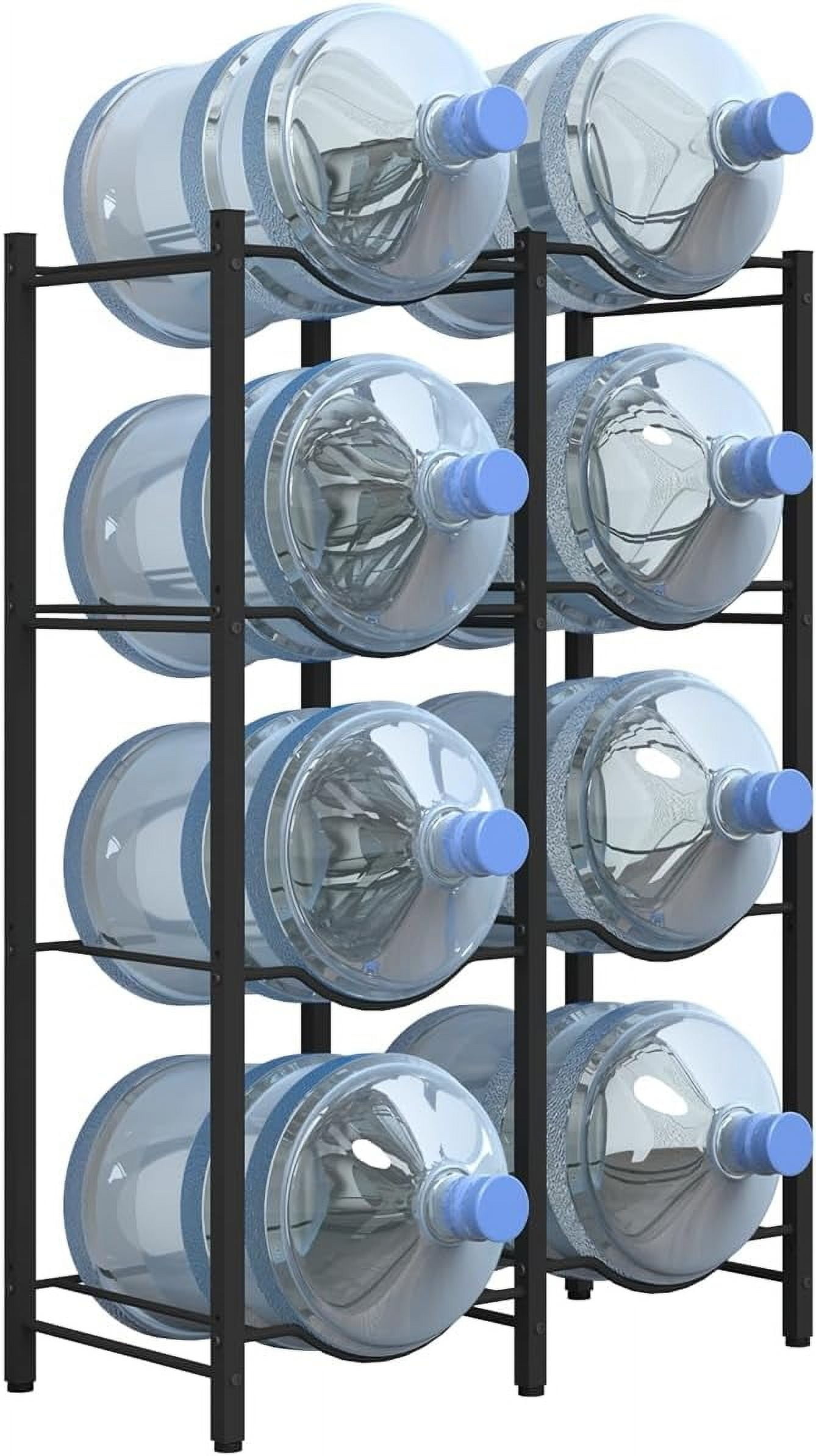 5 Gallon Water Jug Rack, Detachable Water Bottle Holder for 8 Bottles ...