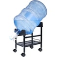 5 Gallon Water Jug Stand Dispenser with Wheel, Black, FZ241125 ...