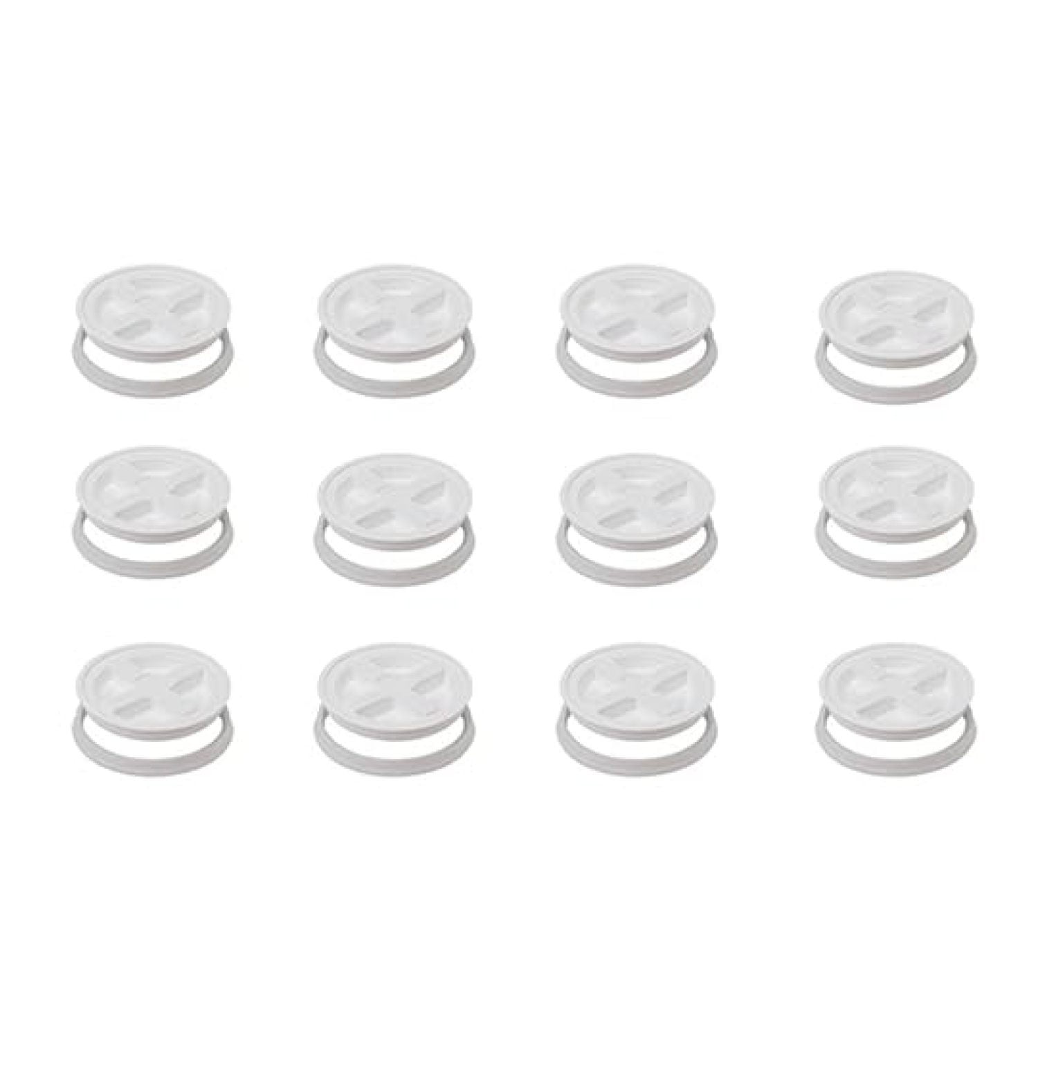 5 Gallon White Gamma Seal Lids -12 Pack - Walmart.com