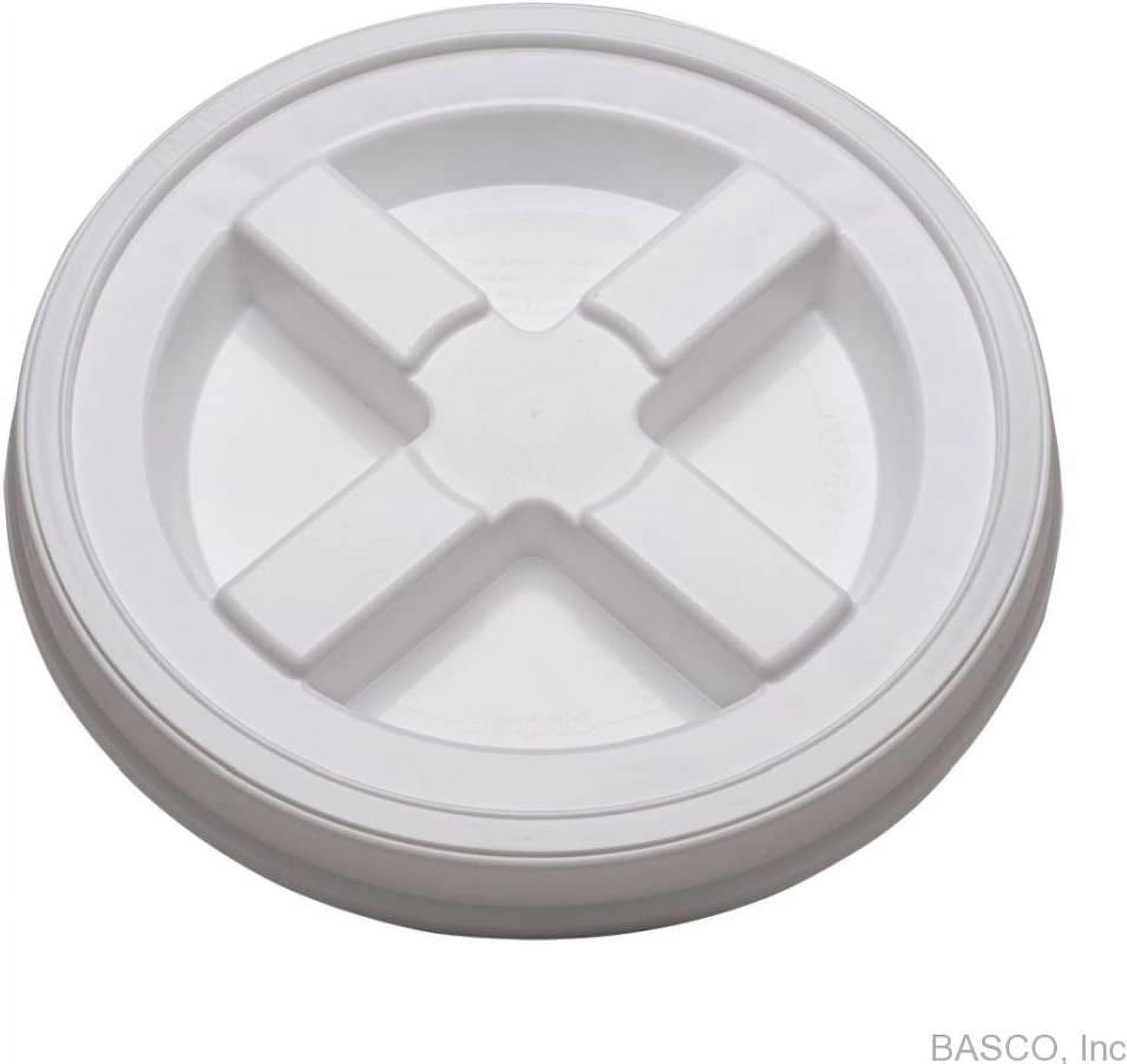 5 Gallon White Gamma Seal Top Removable Lid- 6 Pack - Walmart.com