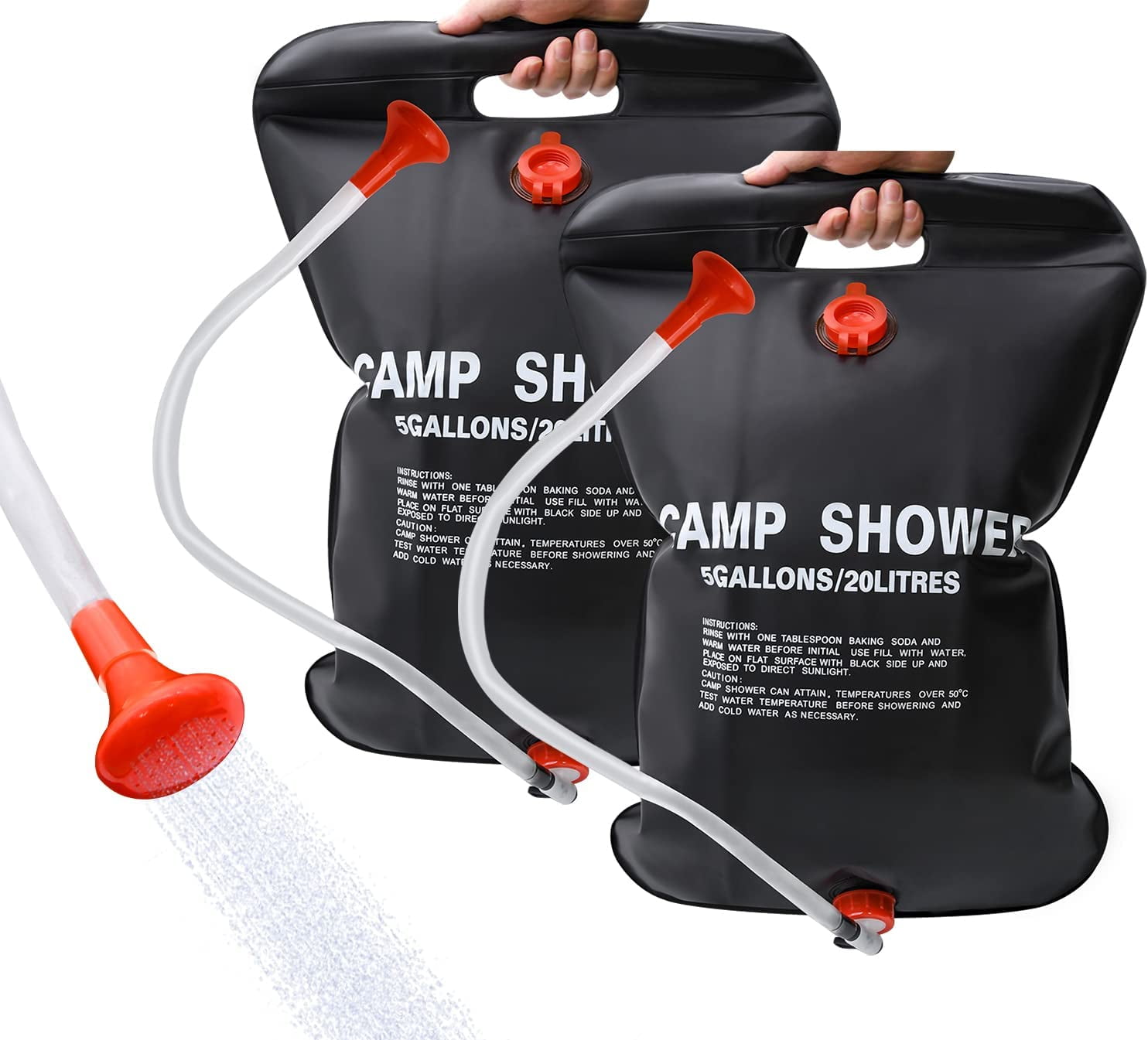 5 Gallons/20L Solar Camping Shower Bag, Portable Outdoor Solar Shower ...