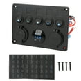 5 Gang Switch Panel Waterproof 12?24V LED Switch Panel with Digital ...
