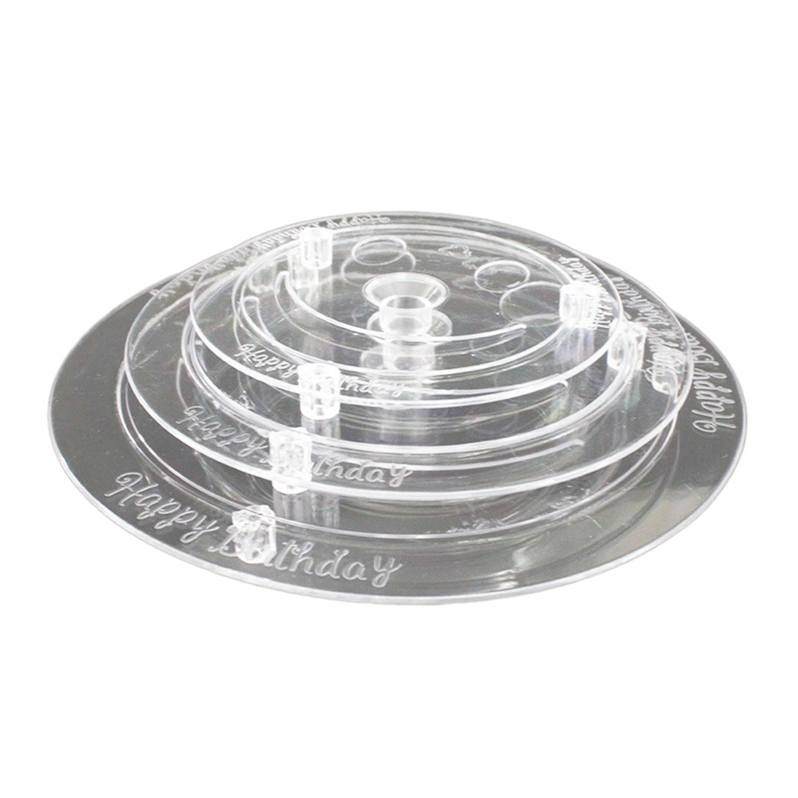 5 Gaskets And 15 Supporting Rod ，Cake Separator Plates 5 Tiered Cake ...