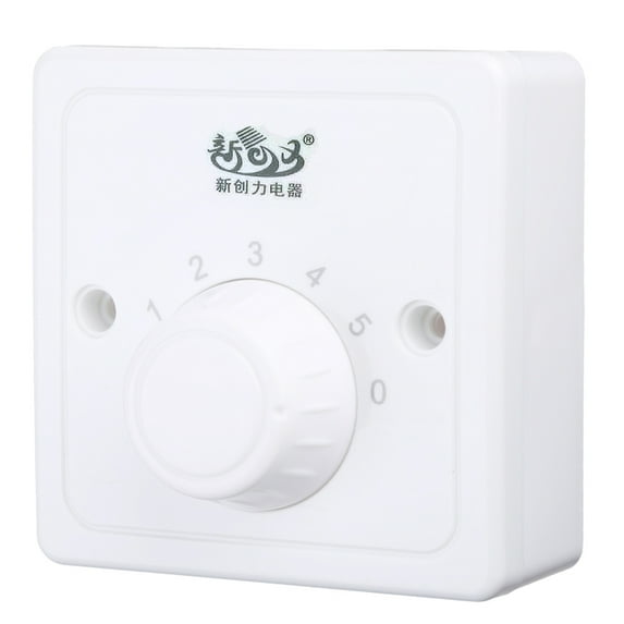 5 Gear Adjustable Ceiling Fan Speed Control Wall Controller Electronics ...