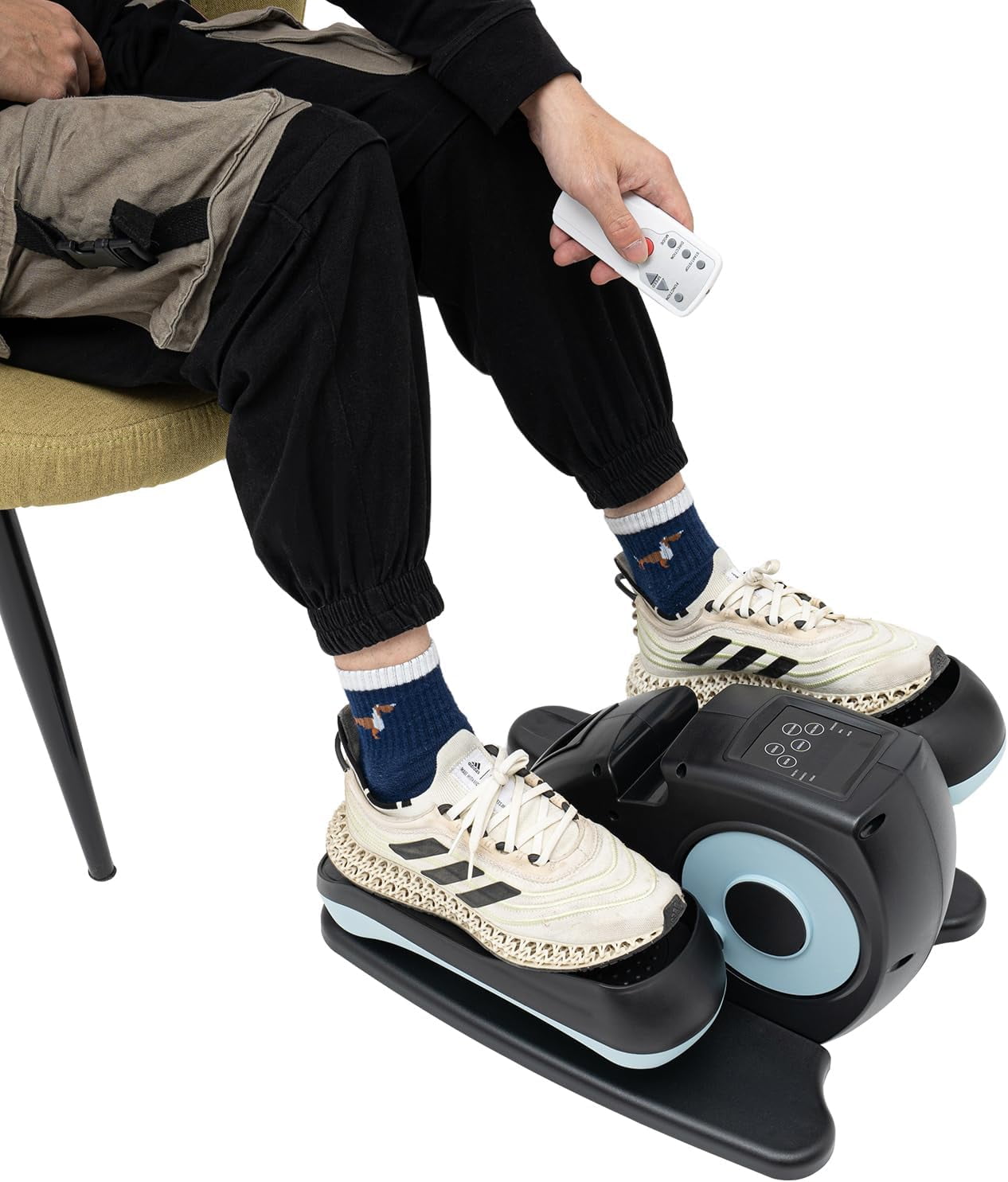 5 Gears Under Desk Elliptical Machine with LCD,Floor Standing Rehab ...