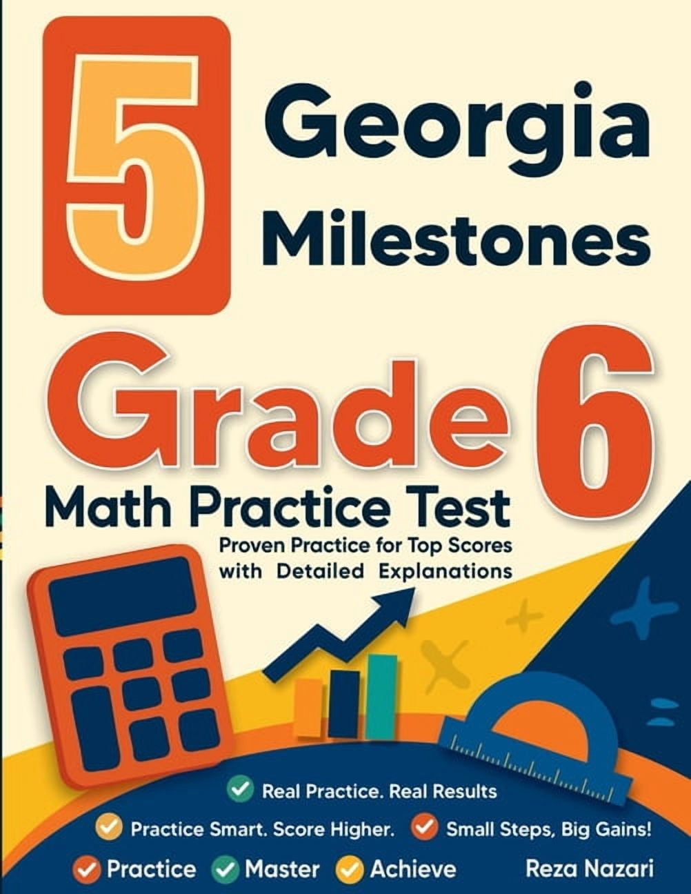 5 Georgia Milestones Grade 6 Math Practice Tests: Proven Practice for ...