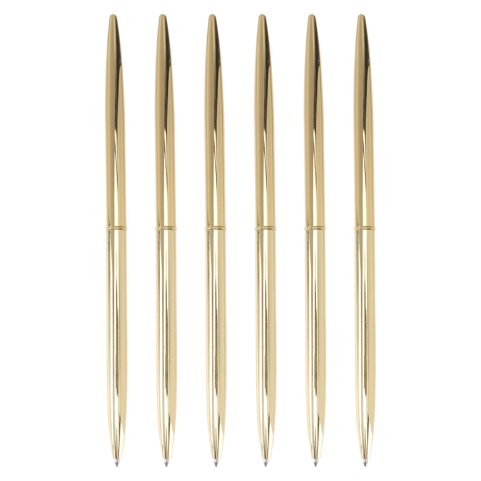5 Golden Metal Ballpoint Pens for Business Office Teachers Students ...
