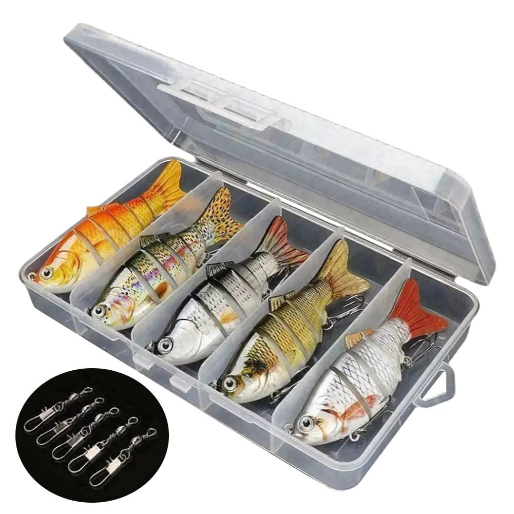 5-Grid With Pins Multi-Section Fish 6-Section Lure Box Multi-Section Lure - Walmart.com