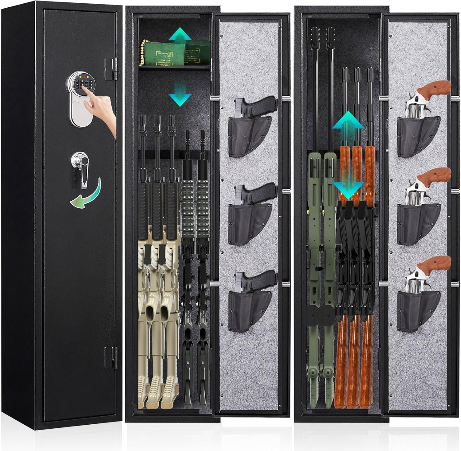 5 Gun Safe,Gun Safe for Rifles and Pistols, Rifle Gun Safes, Gun ...