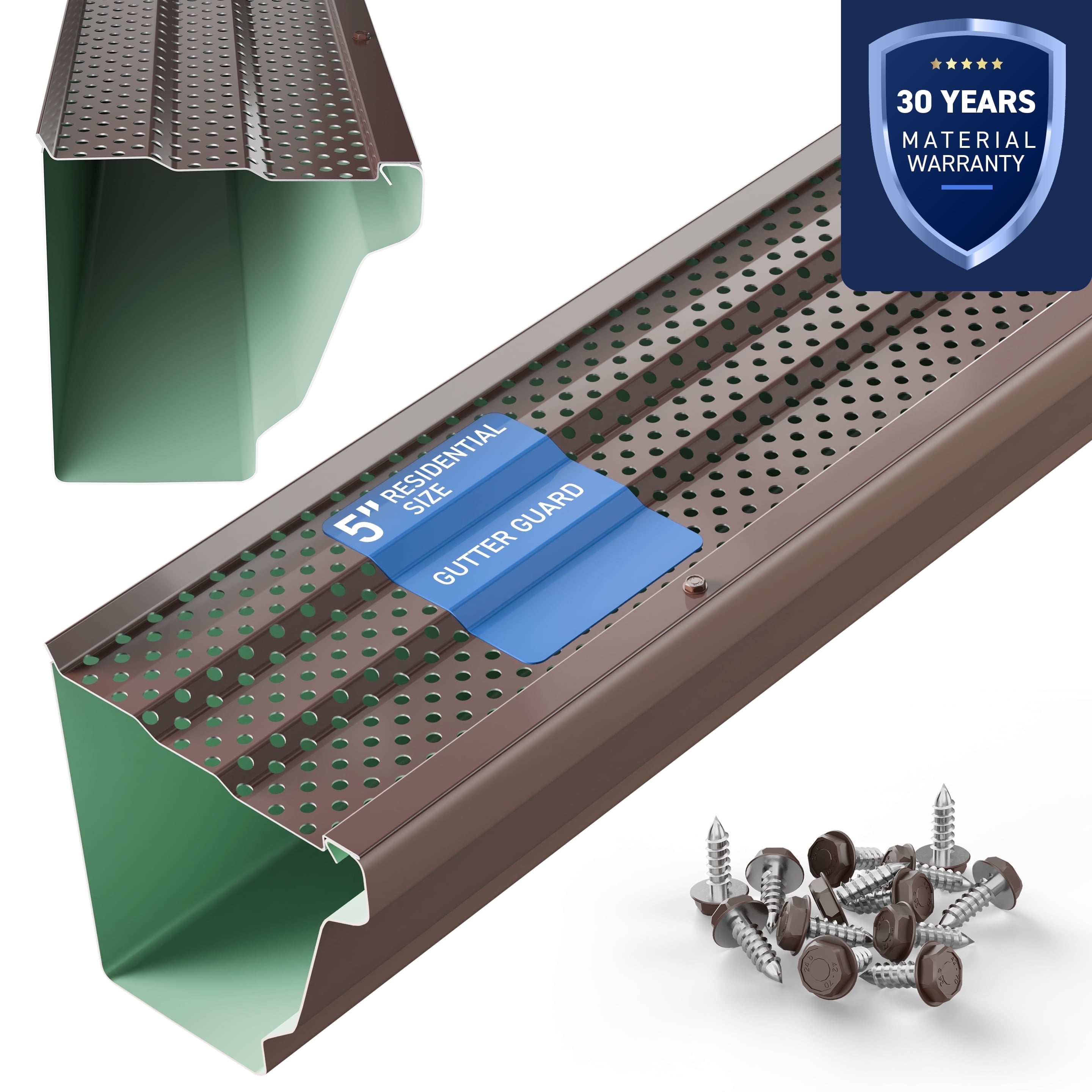 Waterlock 5" Gutter Guards Leaf Protection - Aluminium Gutter Covers ...