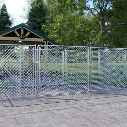 5'H Adjustable Chain Link Gate Kit - Galvanized - Walmart.com