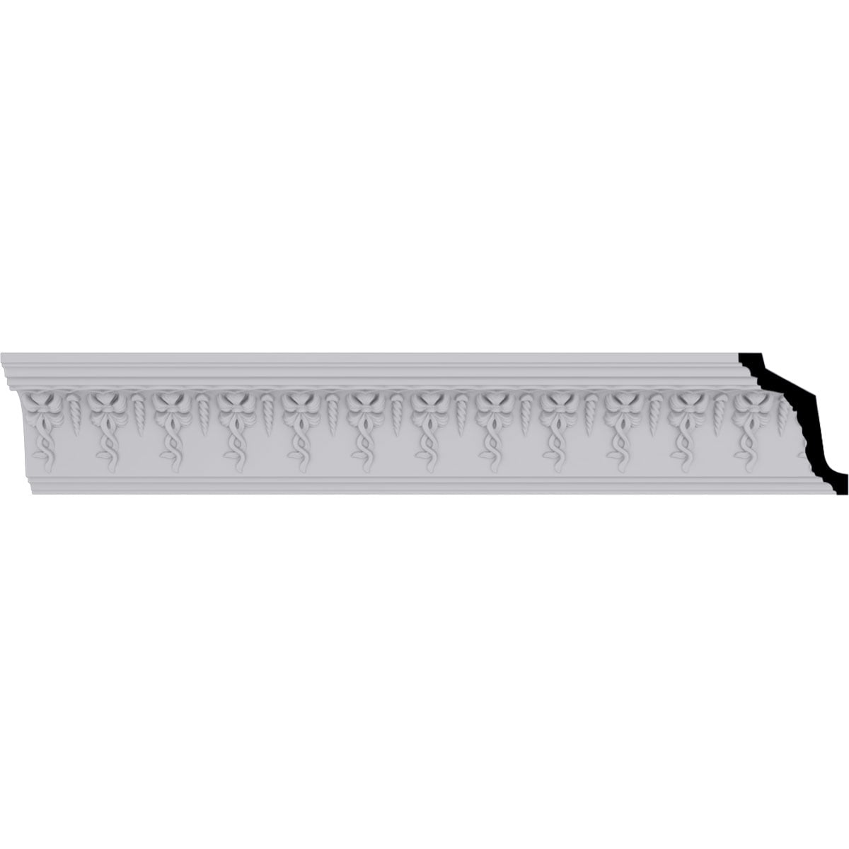 5"H x 3 7/8"P x 6 1/2"F x 94 3/8"L, (2 3/8" Repeat), Scott Crown ...