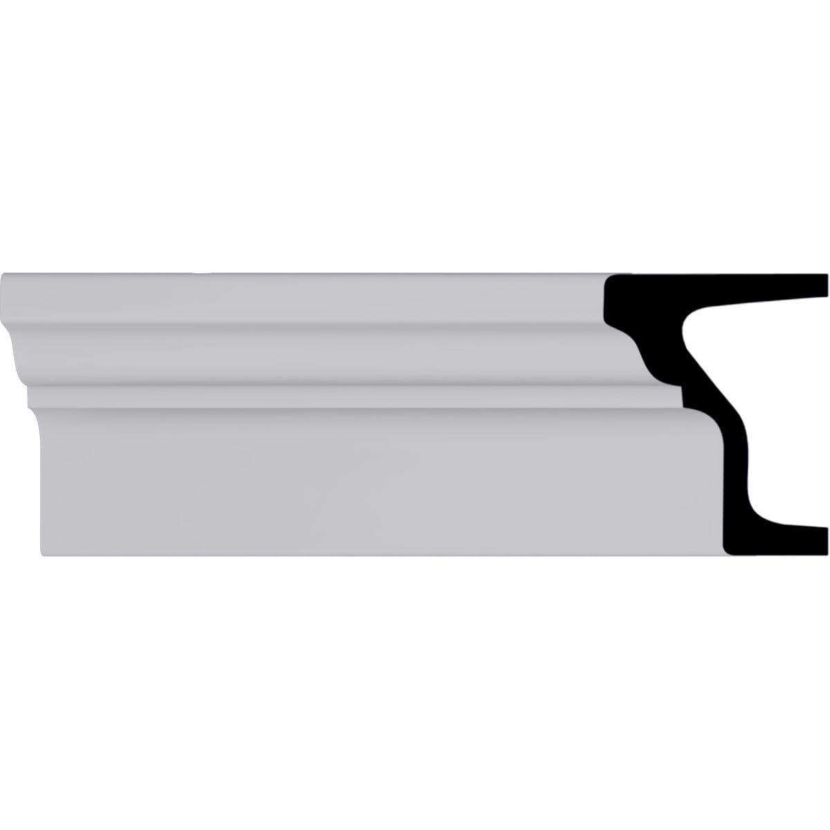 5"H x 4"P x 94 1/2"L Standard Moulding - Walmart.com