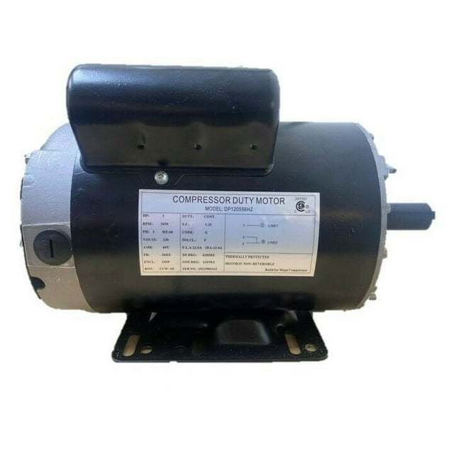 5 HP 230 VOLT AC 3450 RPM US MOTORS AIR COMPRESSOR MOTOR - Walmart.com