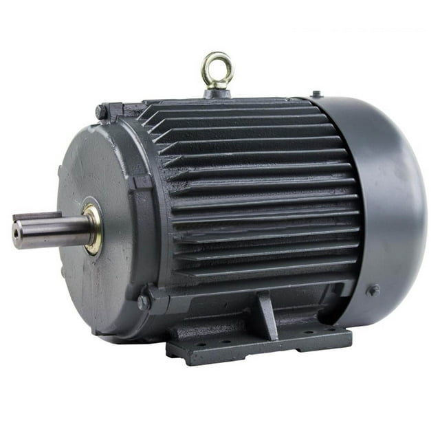 5 HP 3 Phase Electric Motor 1800 RPM 184T Frame TEFC 230/460 Volt ...