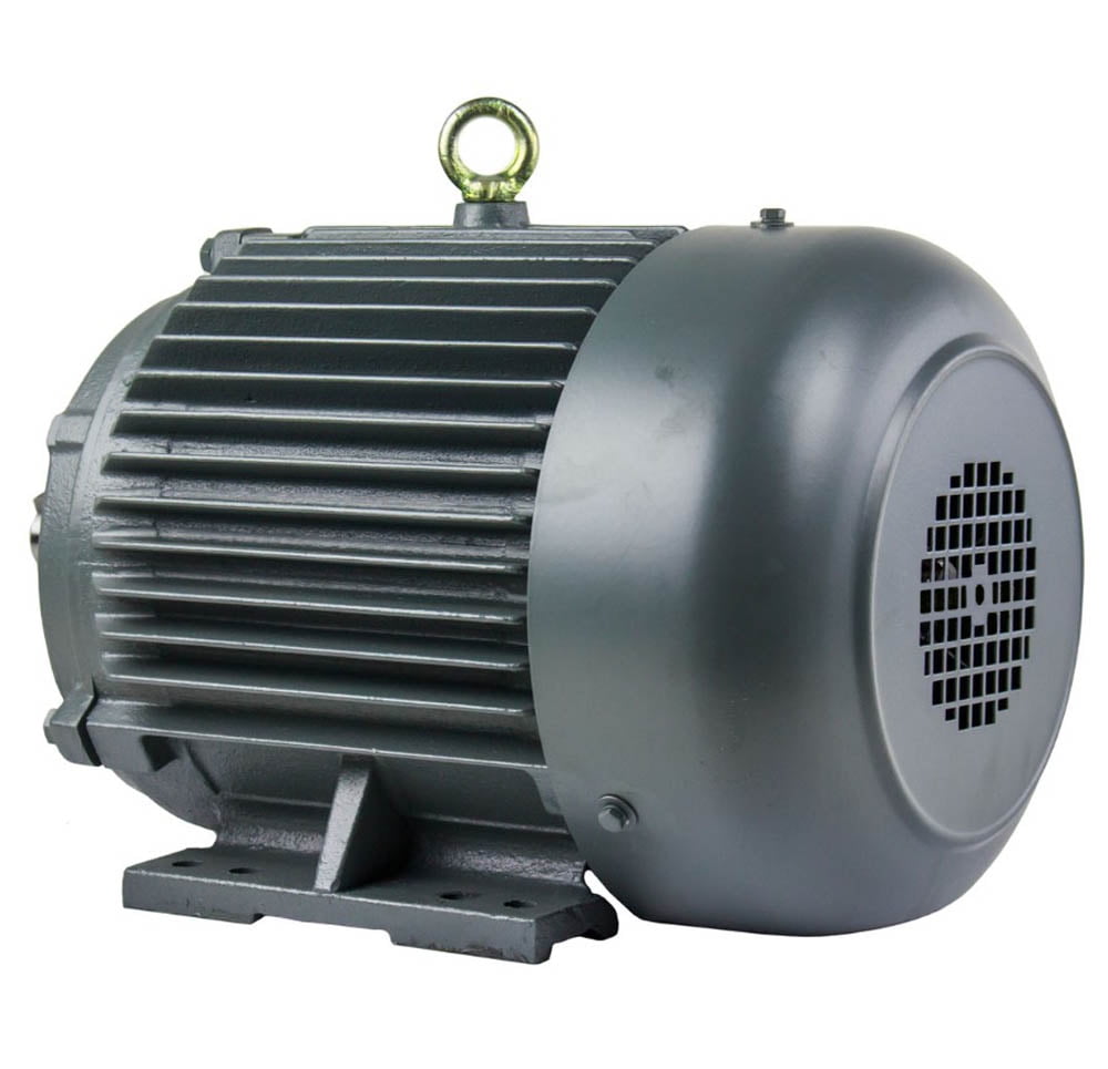 5 HP 3 Phase Electric Motor 3600 RPM 184T Frame TEFC 230/460 Volt ...