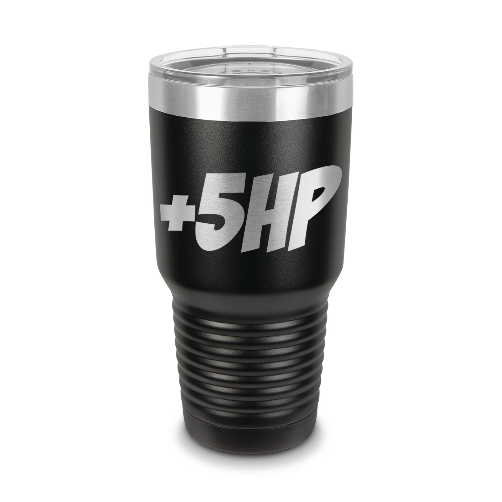 +5 HP Tumbler 30 oz - Laser Engraved w/ Clear Lid - Stainless Steel ...