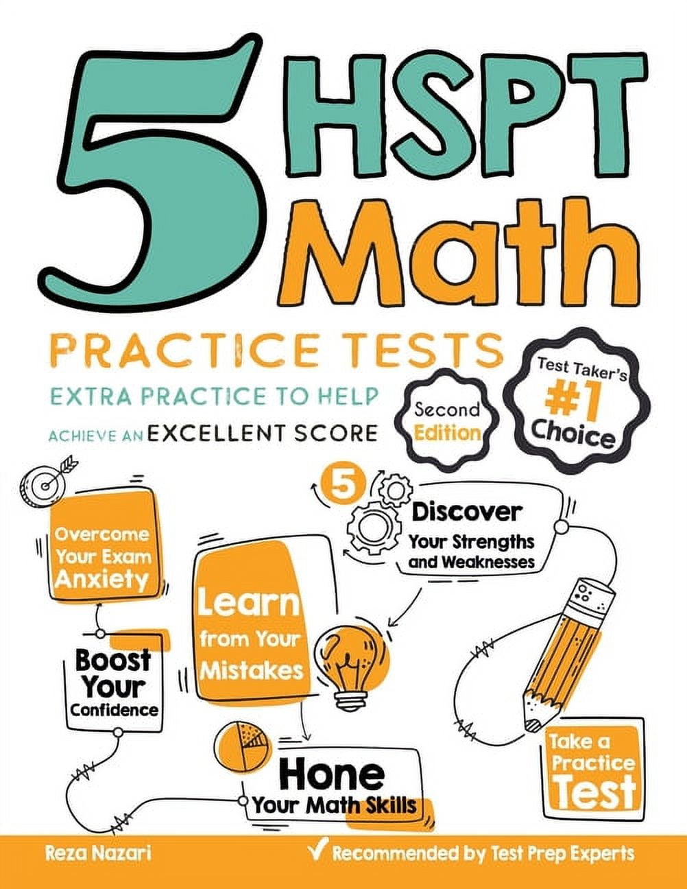 5 HSPT Math Practice Tests: Extra Practice to Help Achieve an Excellent ...