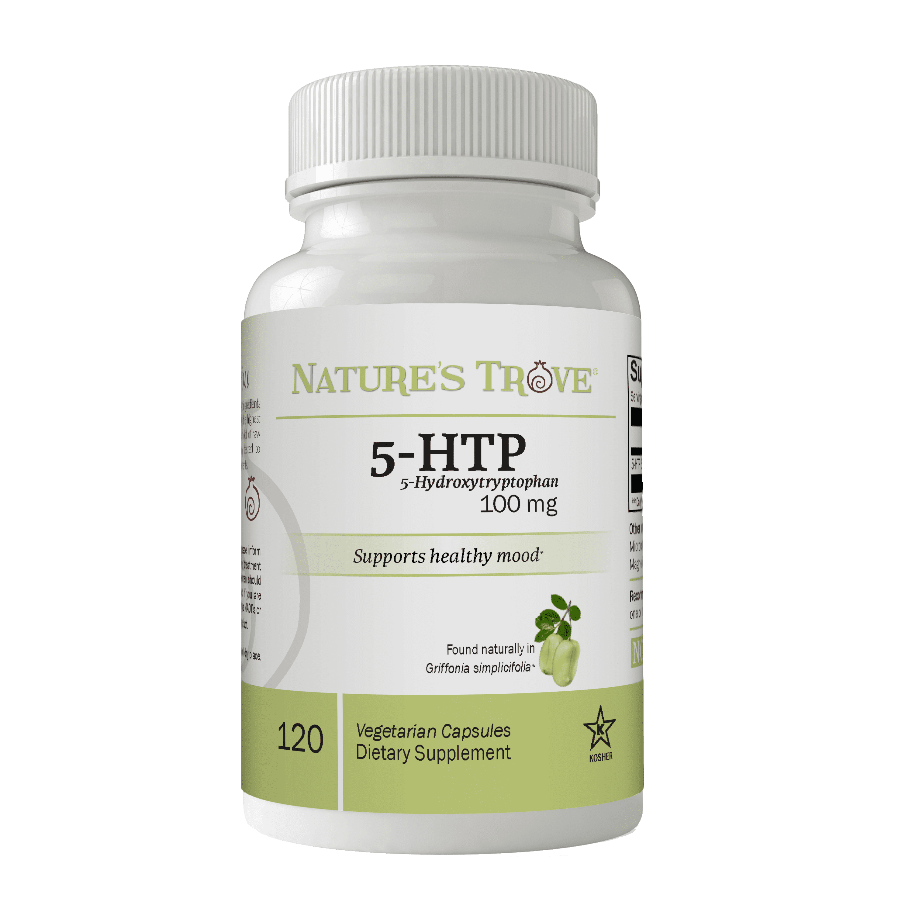 5-HTP - 120 Vegetarian Capsules - Natures Trove - Walmart.com