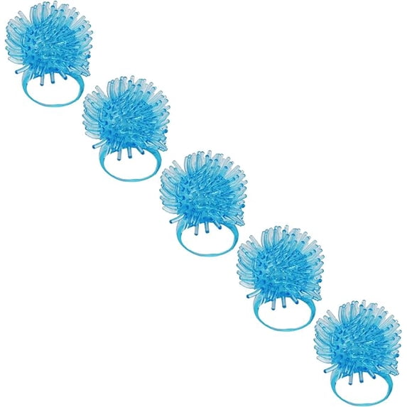 5 Halloween Rings Party Favors Cupcake Toppers (Blue) - Walmart.com