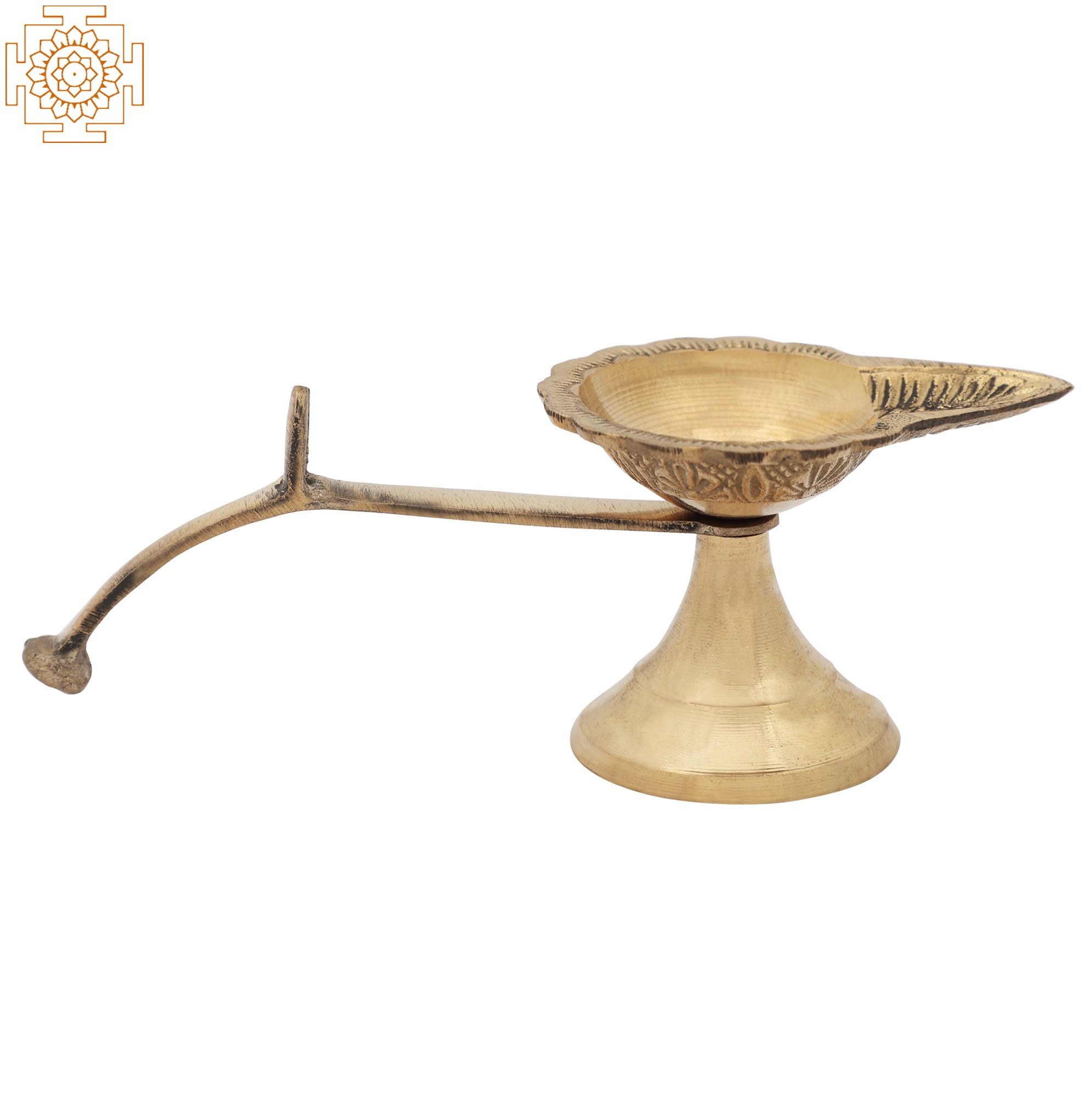 5" Handheld Aarti Lamp | Handmade Brass Diya | Made in India - Brass ...