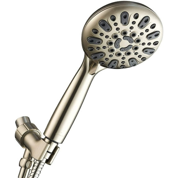 5" Handheld Shower Head & 7-Function Luxury Shower Head Bundle ...