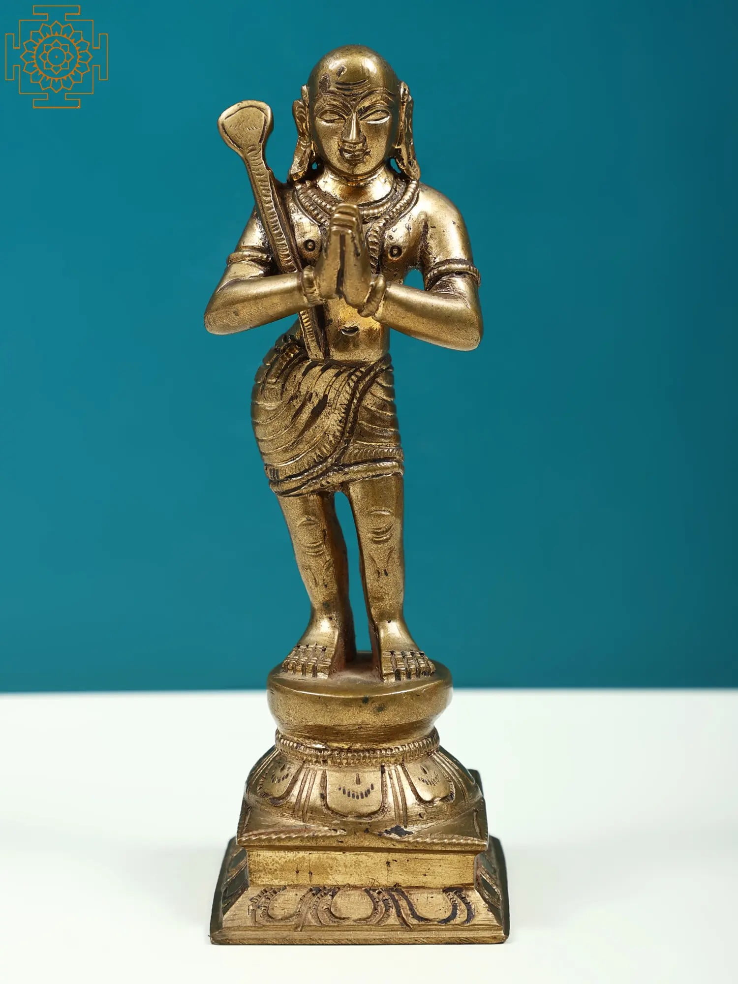 5" Handmade South Indian Saint Panchaloha Bronze Statue from Swamimalai ...