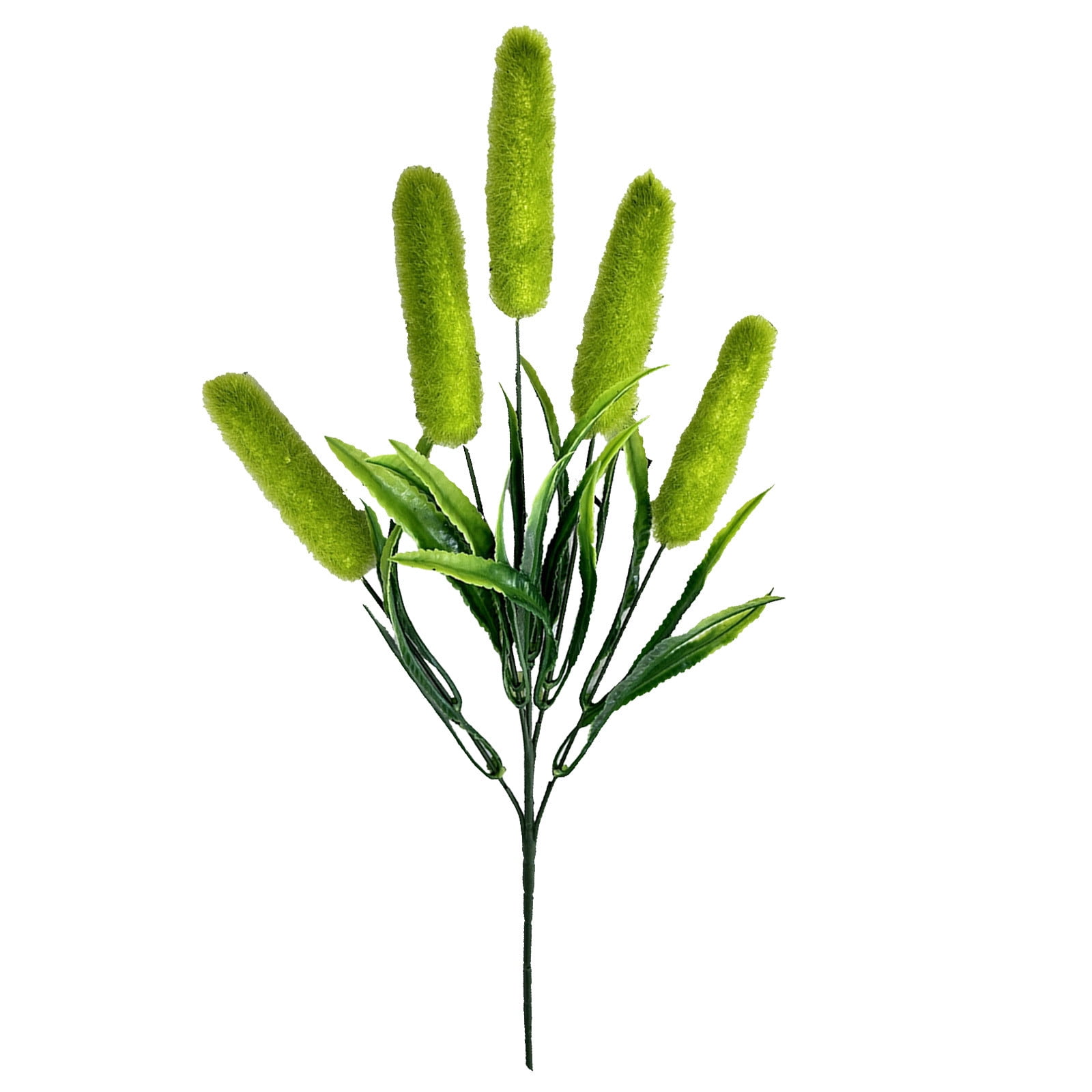5 Head Flocking Hair Simulation Dog Tail Grass Home Garden Decoration ...