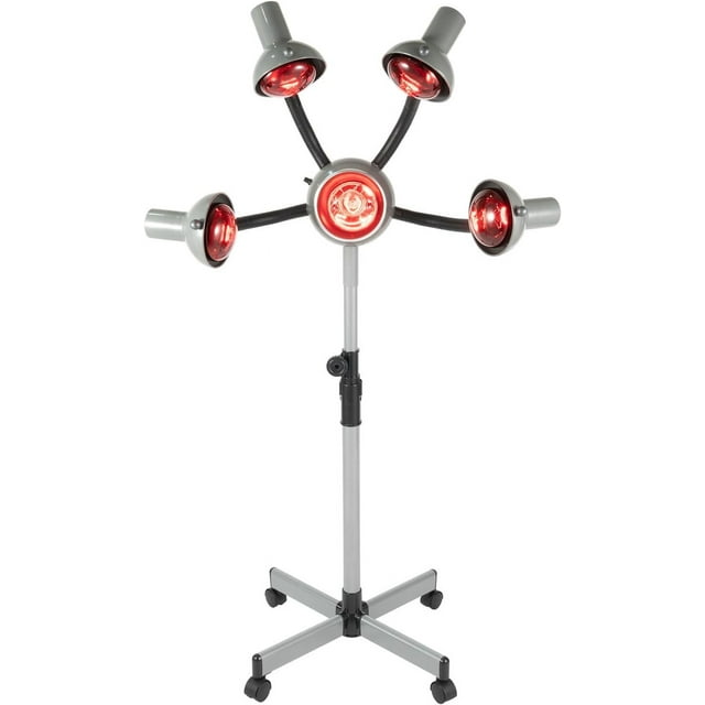 5 Head Infrared Heat Lamp, 750W Infrared Hair Color Processor Red Light ...