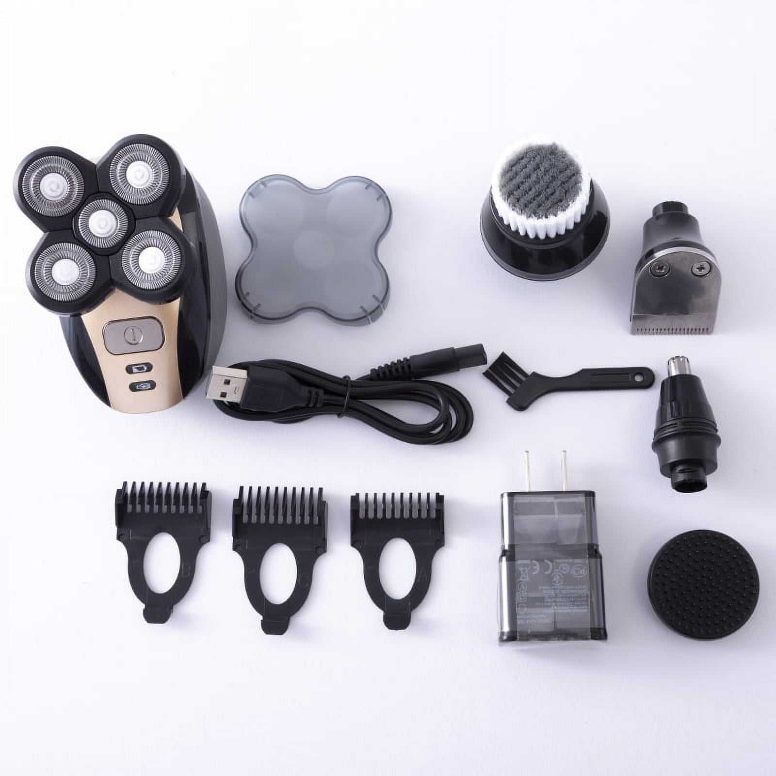 5 Head Waterproof Rechargeable Electric Razor Beard Hair Trimmer Men's ...