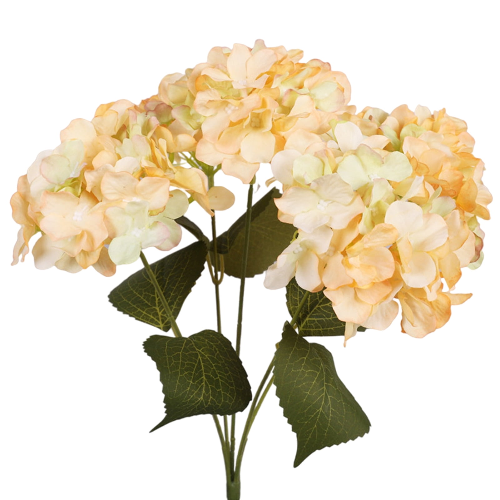5 Heads Hydrangea Beautiful Artificial Flower Bunch Bouquet Home ...