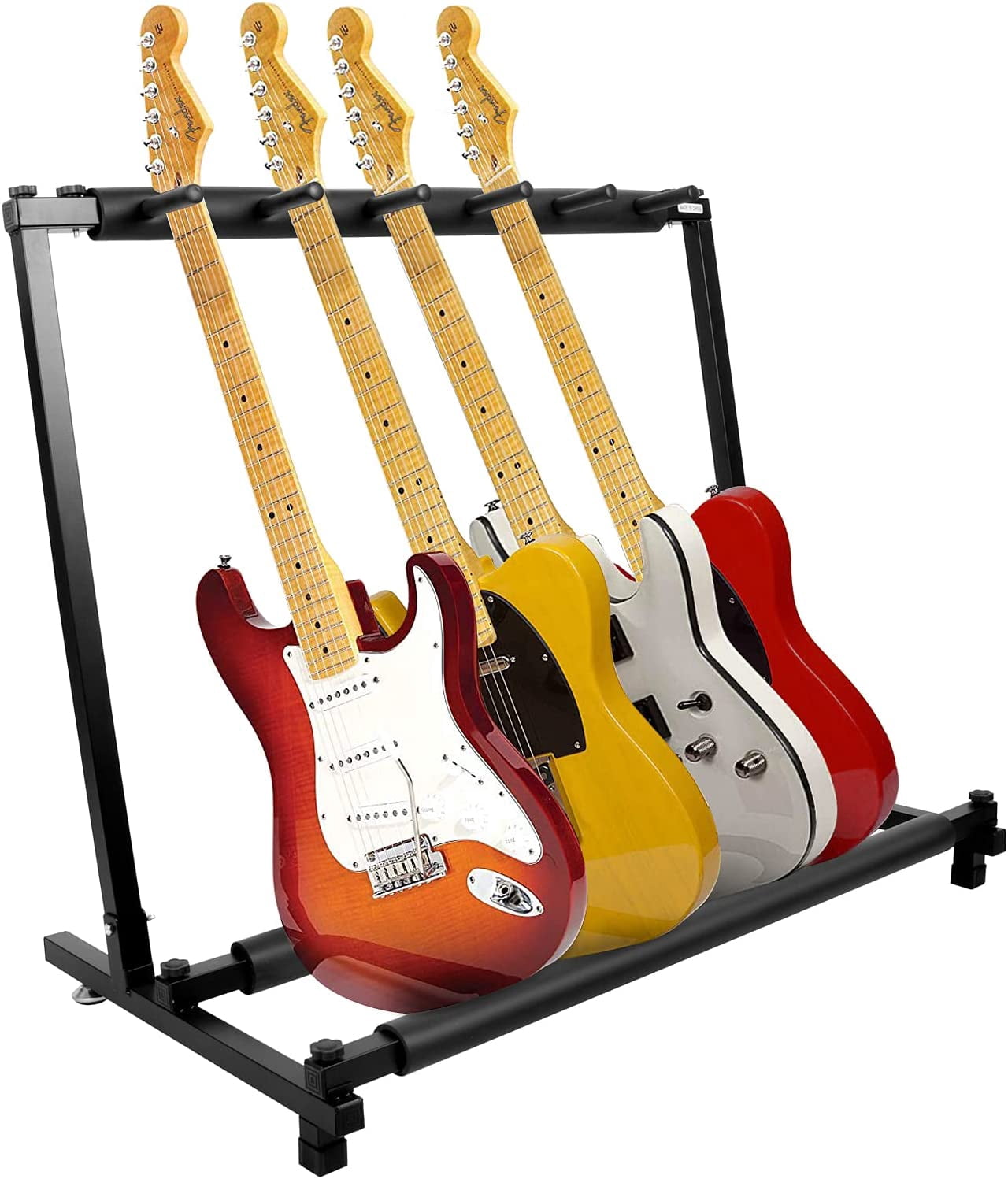 5 Holder Guitar Stand,Multi-Guitar Display Rack Folding Stand Band ...