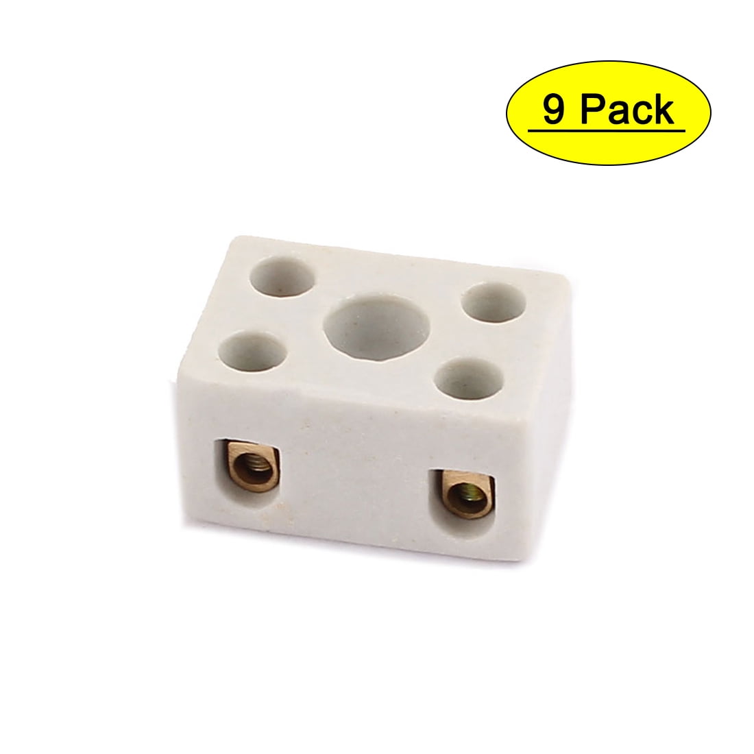 5 Holes 15A Magnetism Resistant Porcelain Terminal Block 9 Pcs ...
