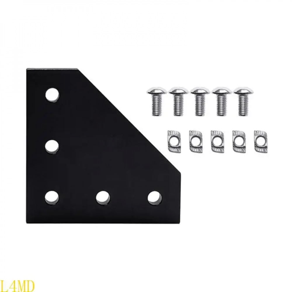 5 Holes 90 Degree Joint Board Plate For 2020 3030 4040 Aluminum Profile ...