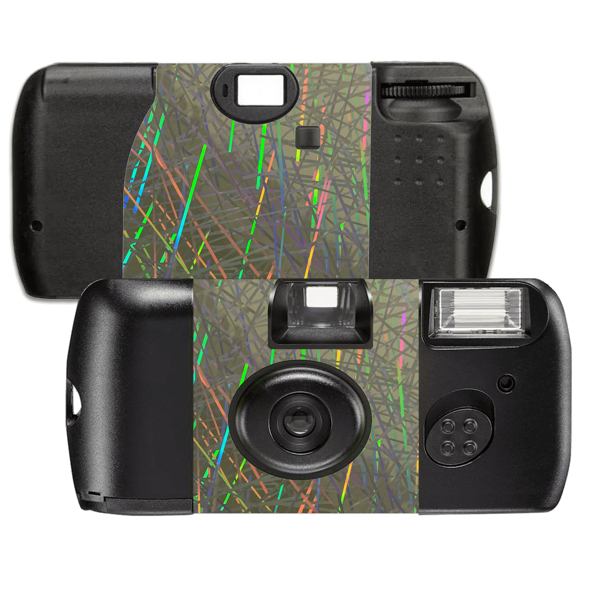 5 Holographic Light Rays Silver Film Camera – Kodak 400 Speed Single ...