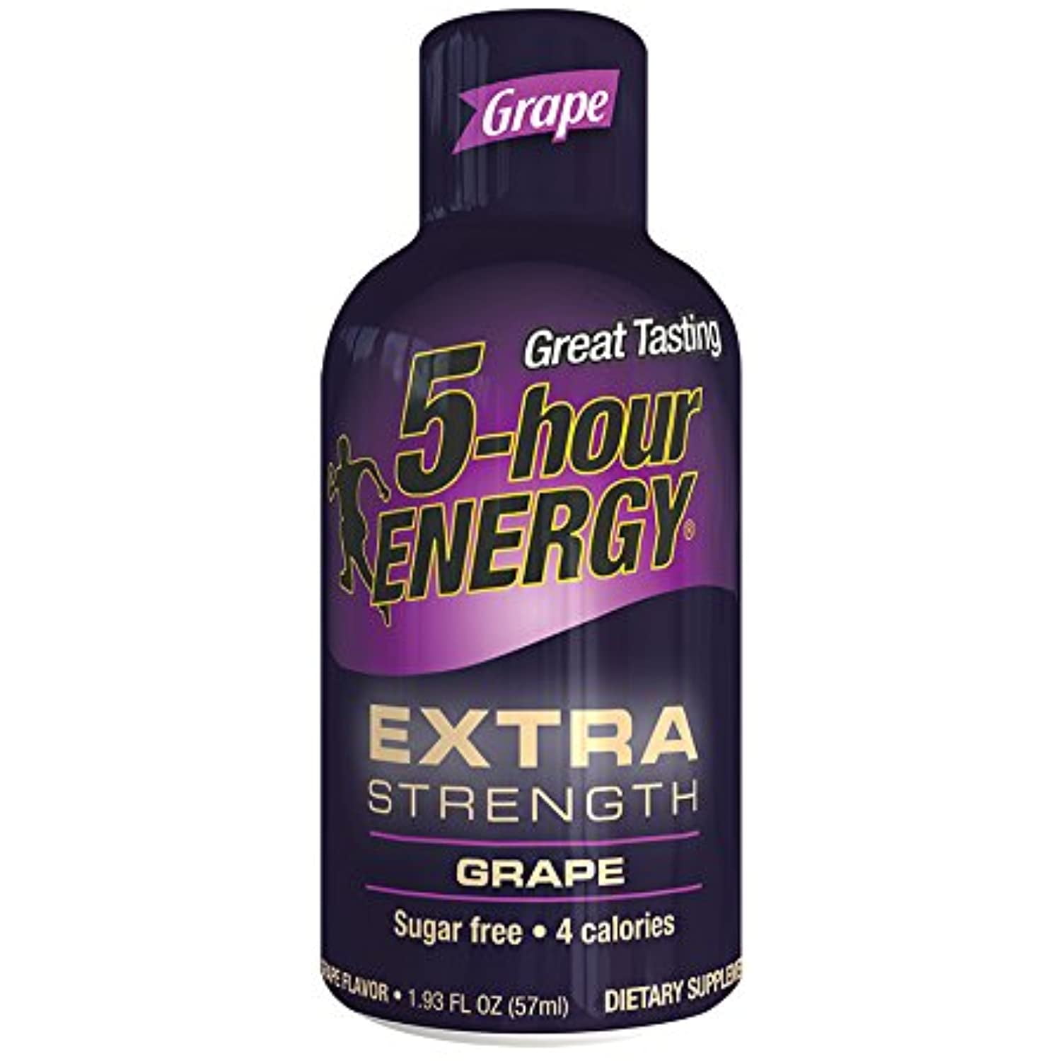 5 Hour Energy Drink Shot, Extra Strength Grape, 6Count - Walmart.com
