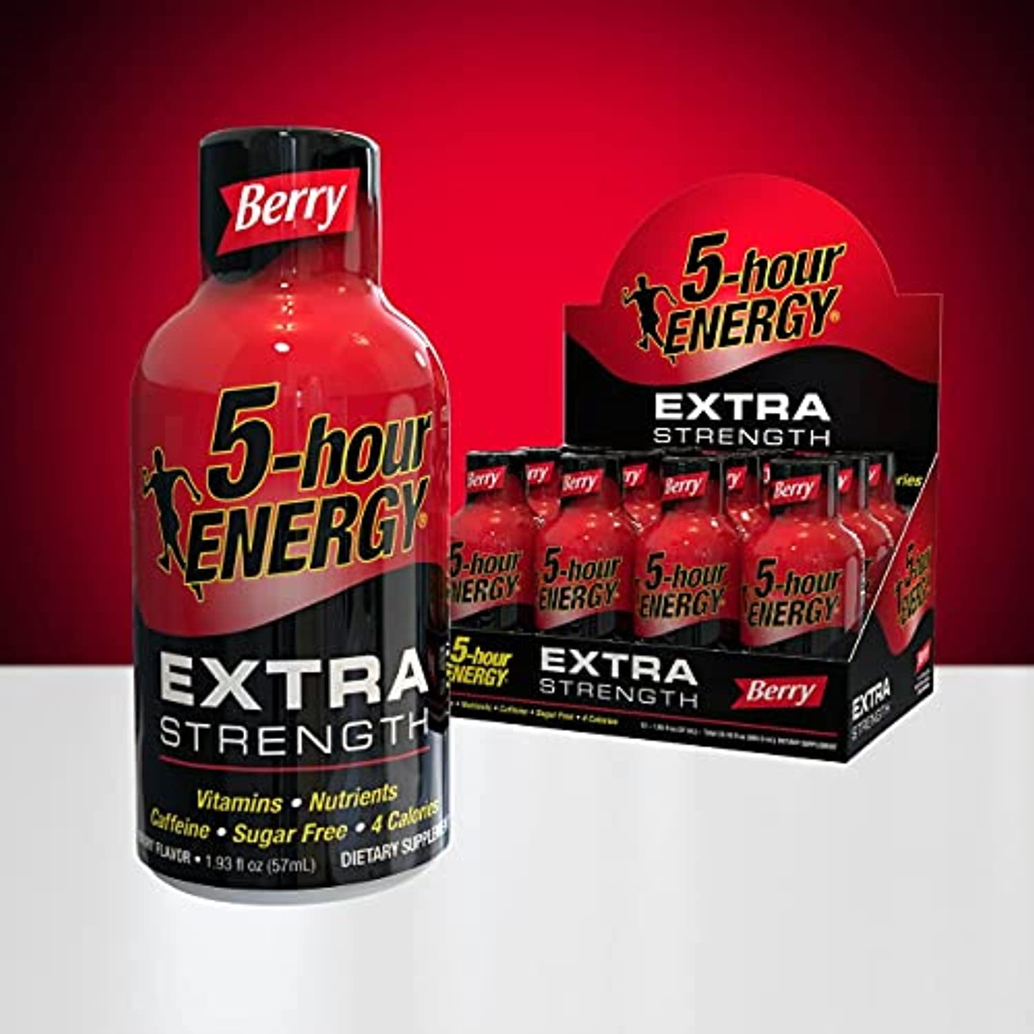 5-Hour Energy, Extra Strength, Berry, 1.93 Fl Oz, 12Count - Walmart.com
