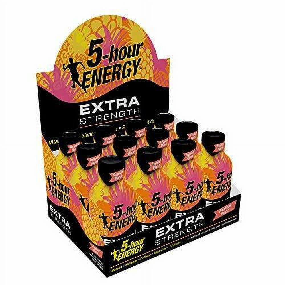 5 Hour Energy Extra Strength, Tropical Burst, 24-1.93fl oz bottles ...